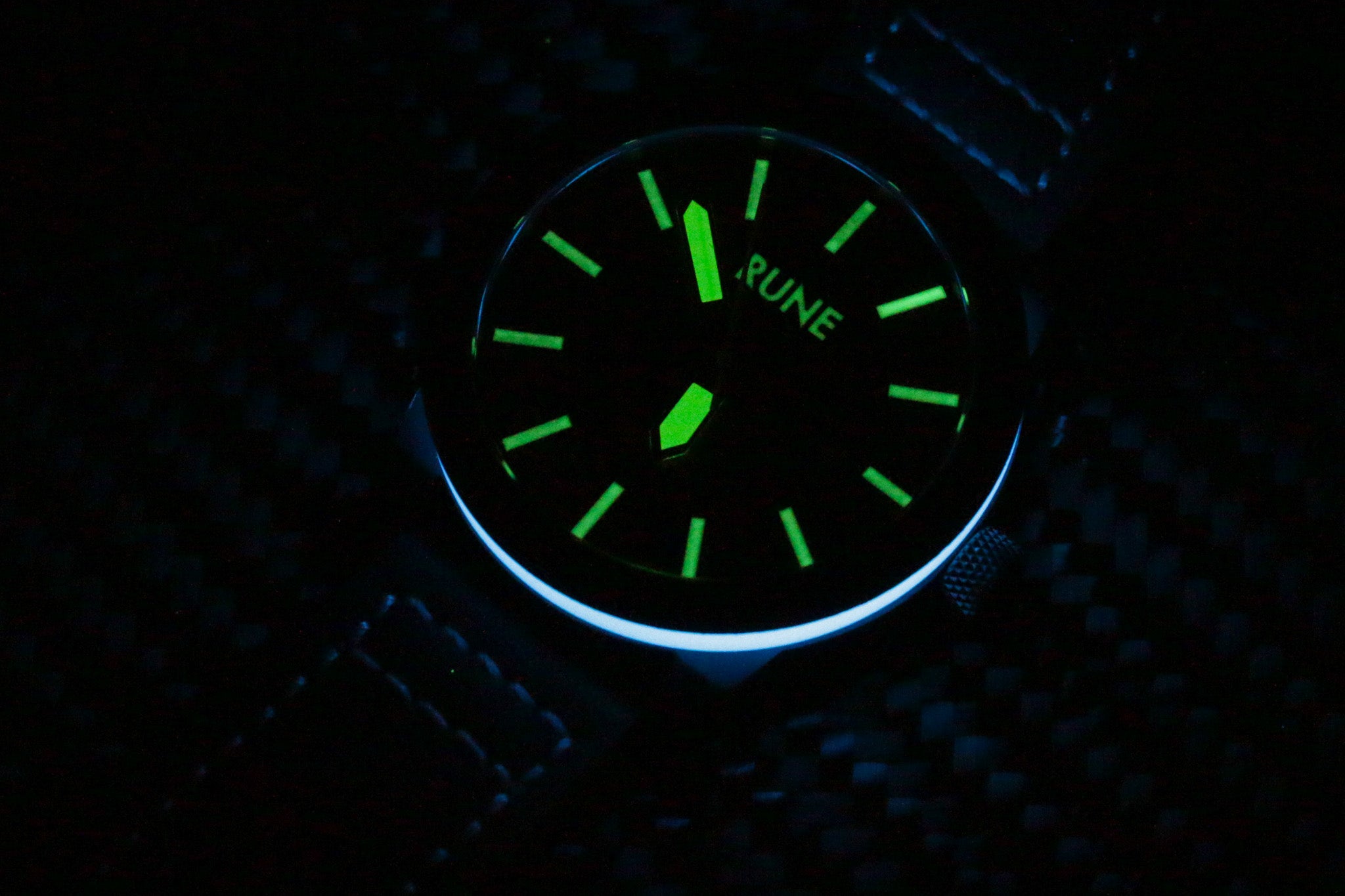 Cobalt Blue Automatic Rune Carbon Fiber Watch V2 - Last One – Runerefinery